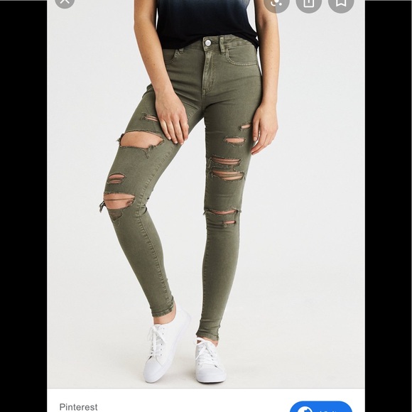 American Eagle Outfitters | Jeans | Army Green Jeans 69 | Poshmark